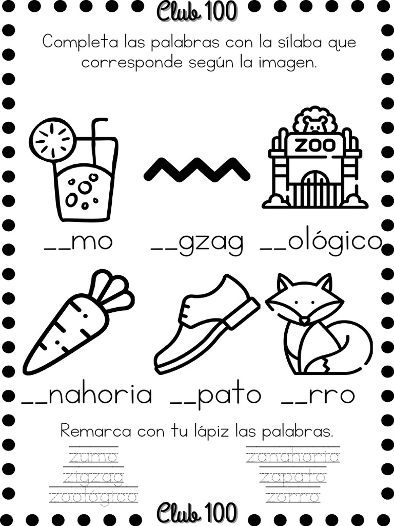 CUADERNO PARA TRABAJAR SILABAS SIMPLES 250 PAGINAS - Parte3 | PDF