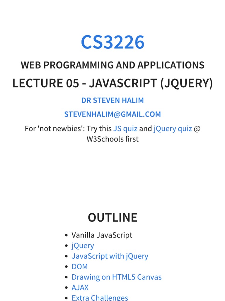05. Javascript (Jquery) | PDF