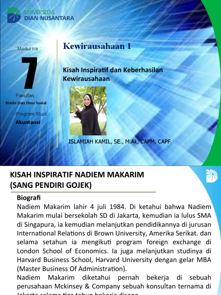 MODUL Kewiraushaaan 1 - 7.kisah Inspiratif | PDF