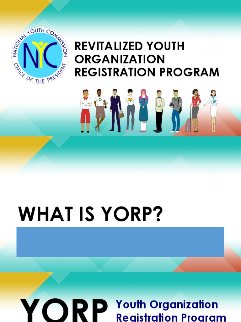 YORP: Youth Organization Registration Guide | PDF | Youth