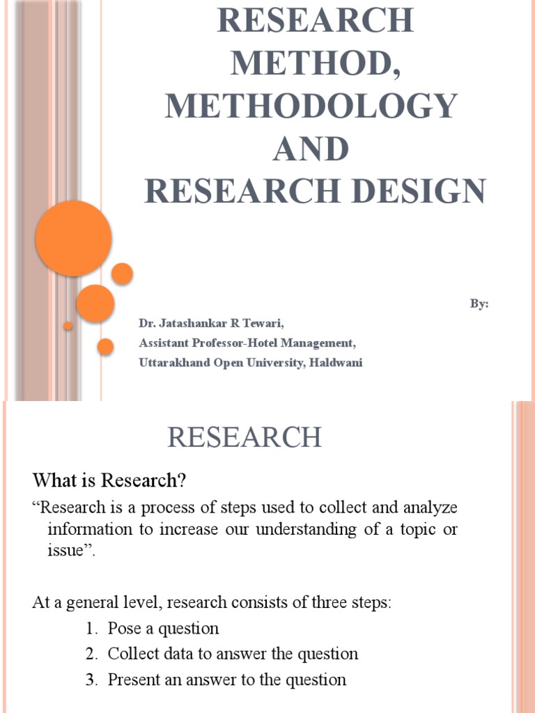 Research Method, Methodology and Design | PDF | Quantitative Research ...