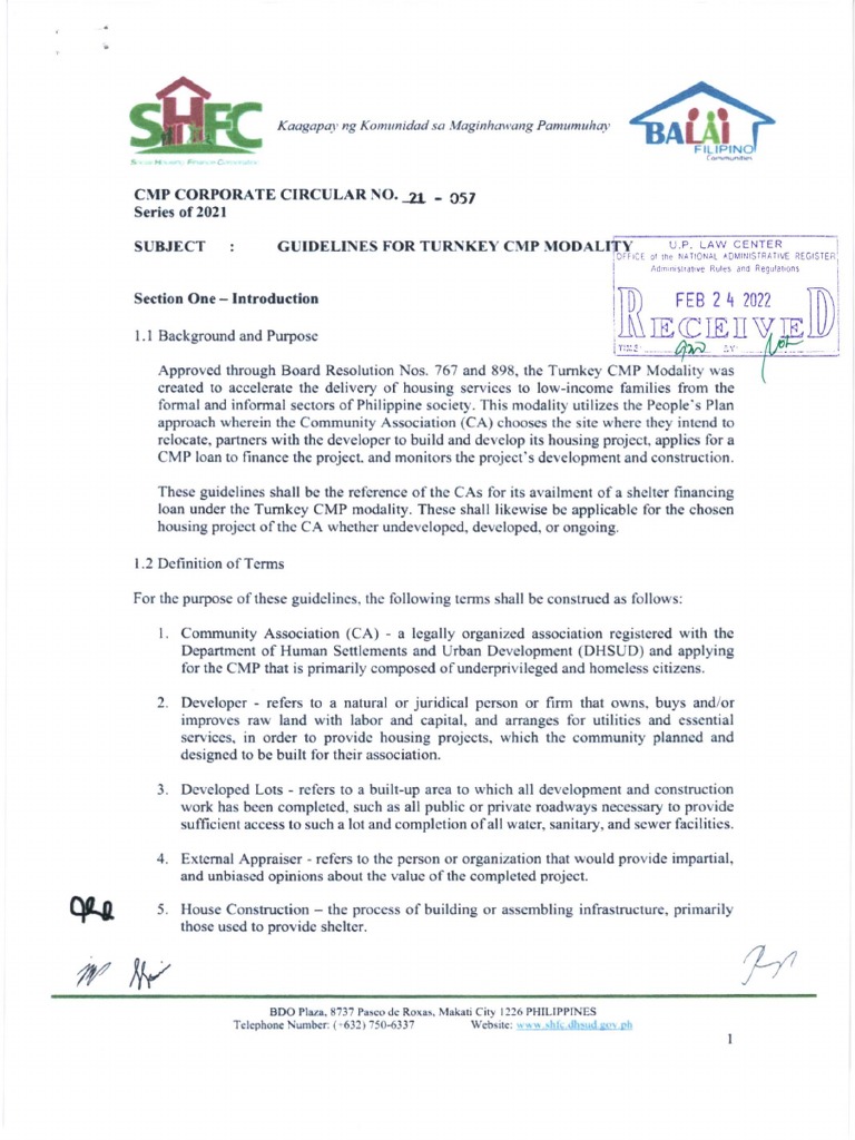 Guidelines for Turnkey CMP Modality | PDF | Business