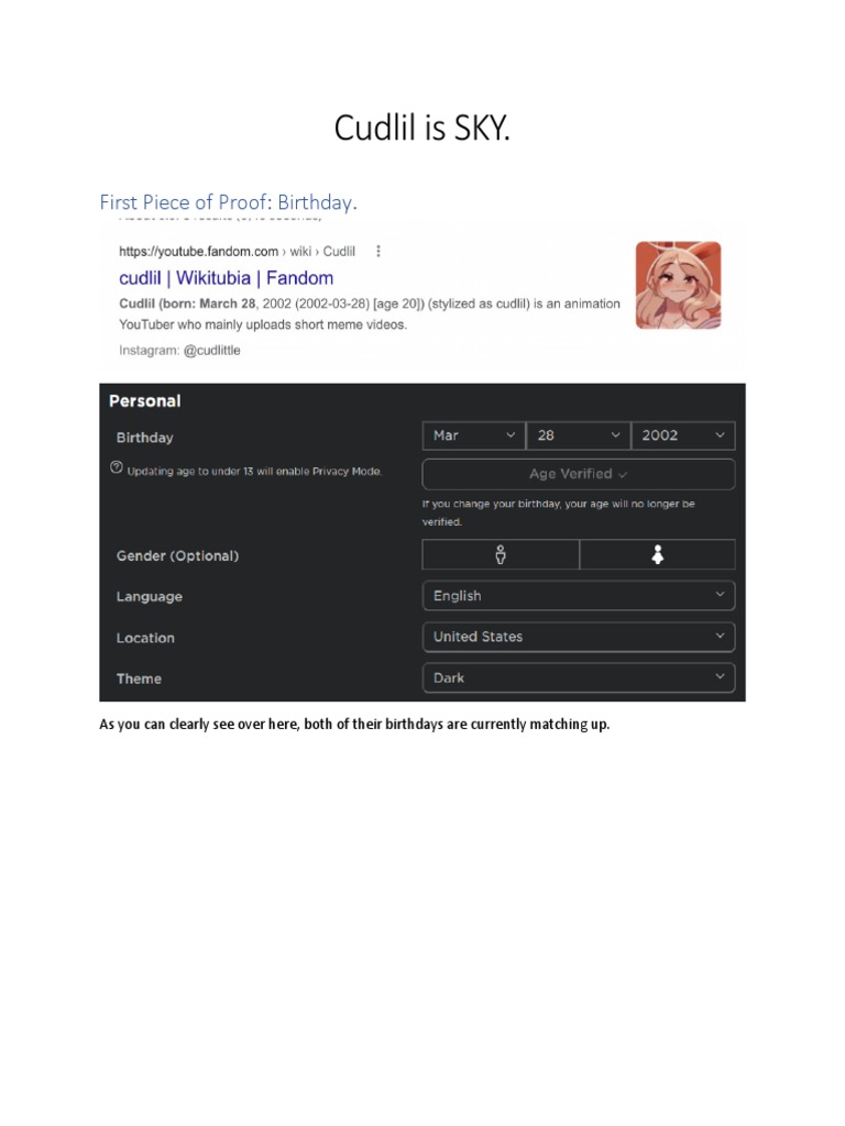 Cudlil and Sky: Unveiling the Connection | PDF