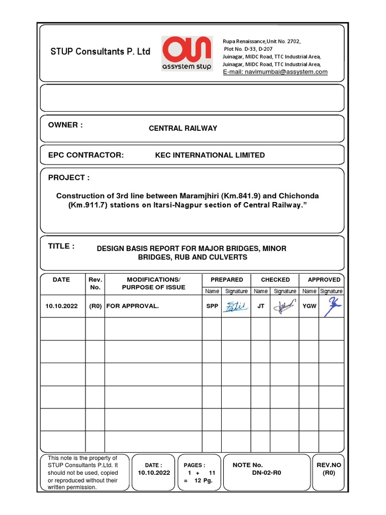 DN-02-R0 - Minor Bridges & RUB PDF | PDF | Structural Engineering ...