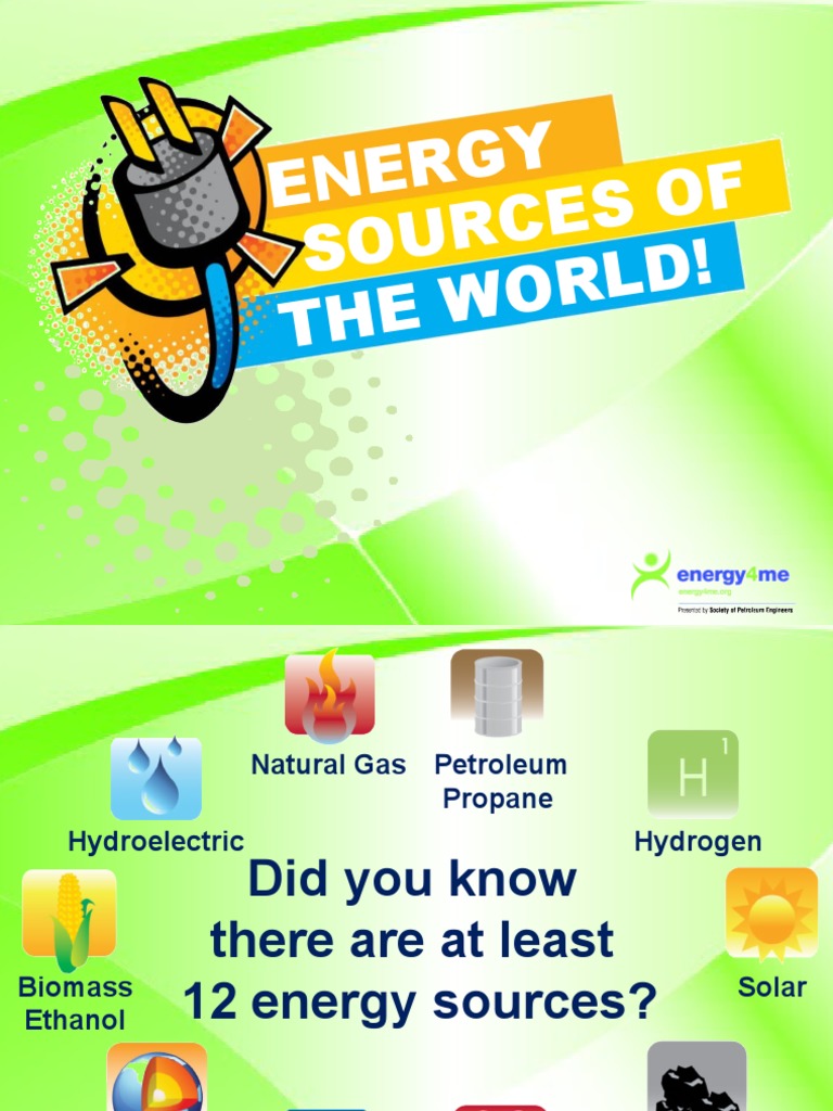 Energy Sources of The World | PDF | Energy Development | Nuclear Power