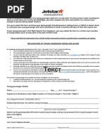 Unaccompanied Minor Form | PDF