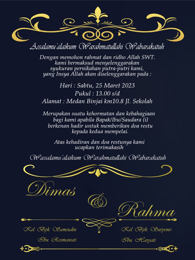 Undangan Pernikahan | PDF