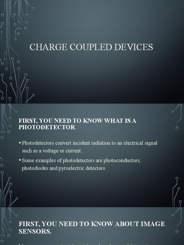 Charge Coupled Devices | PDF