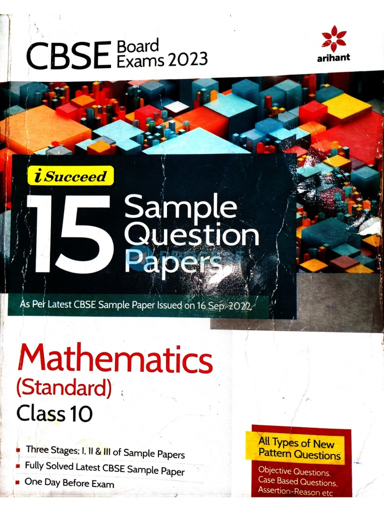 Arihant Maths SQP PDF | PDF