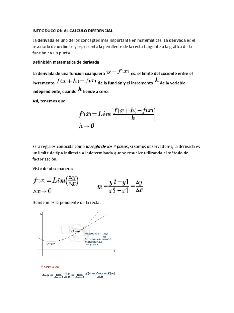 3.-Calculo Diferencial e Integral Derivadas | PDF | Derivado | Funciones trigonométricas