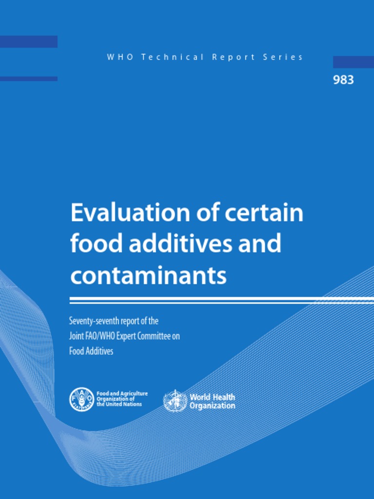 JECFA Technical Meeting | Download Free PDF | World Health Organization ...