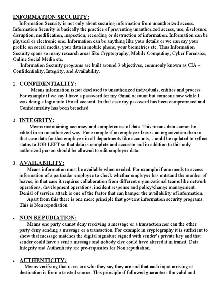 Information Security Pdf Key Cryptography Information Security
