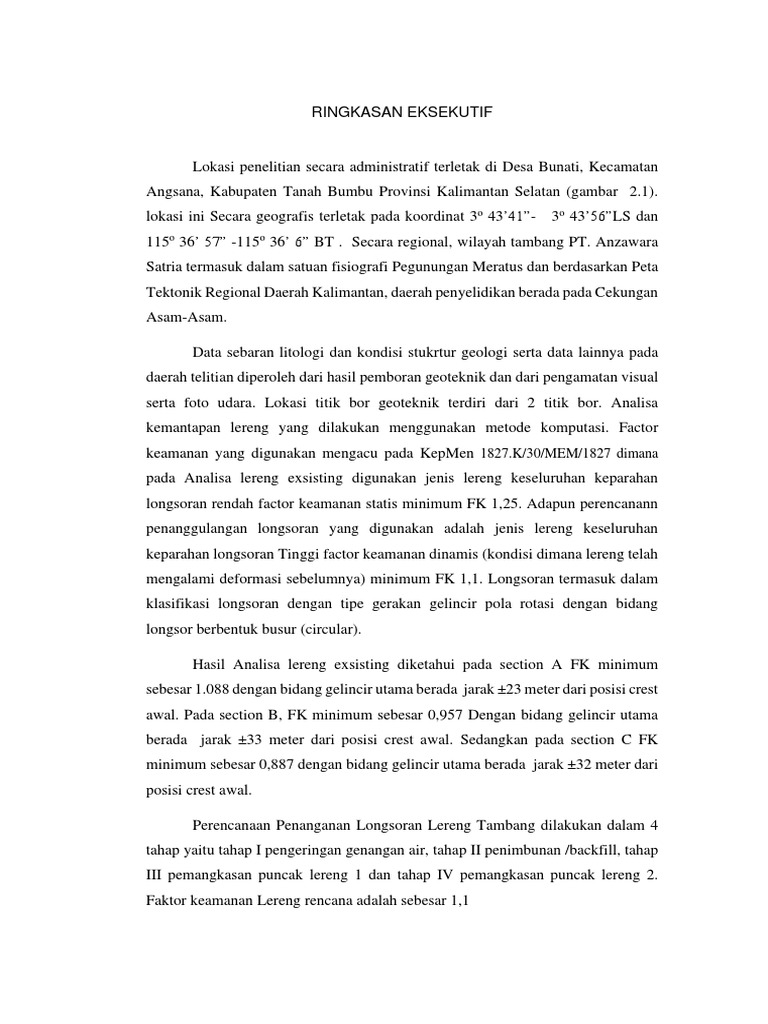 Ringkasan Eksekutif | PDF