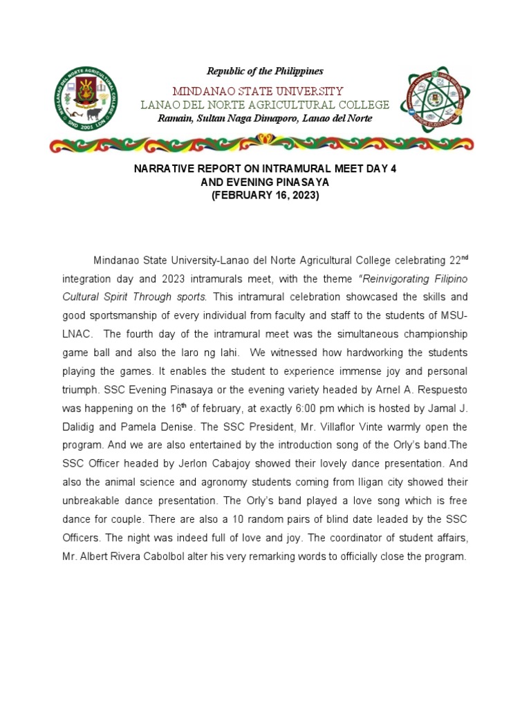 Narrative Report-Day4 | PDF