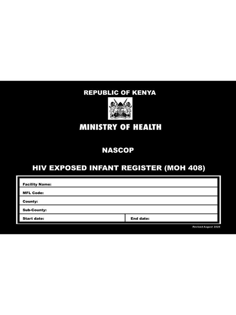 HEI Register MOH 408 | PDF