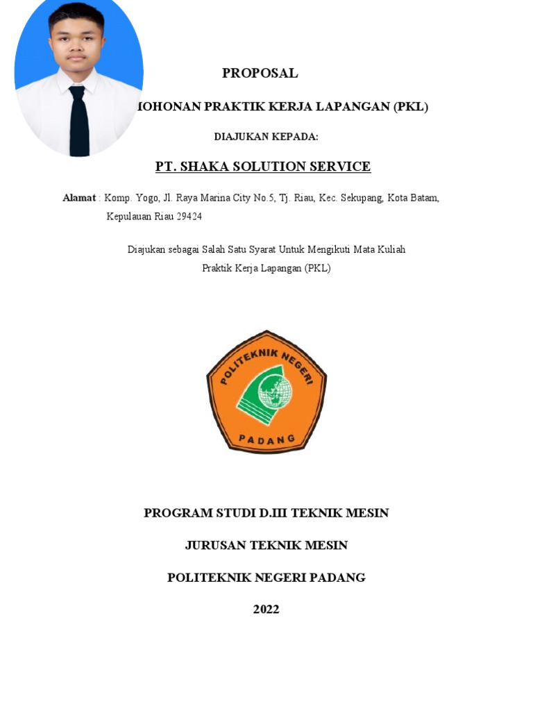 Proposal Permohonan PKL | PDF