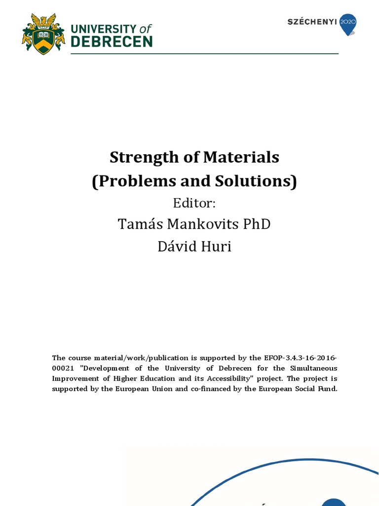 Strength of Materials Problems PDF | PDF | Elasticity (Physics ...
