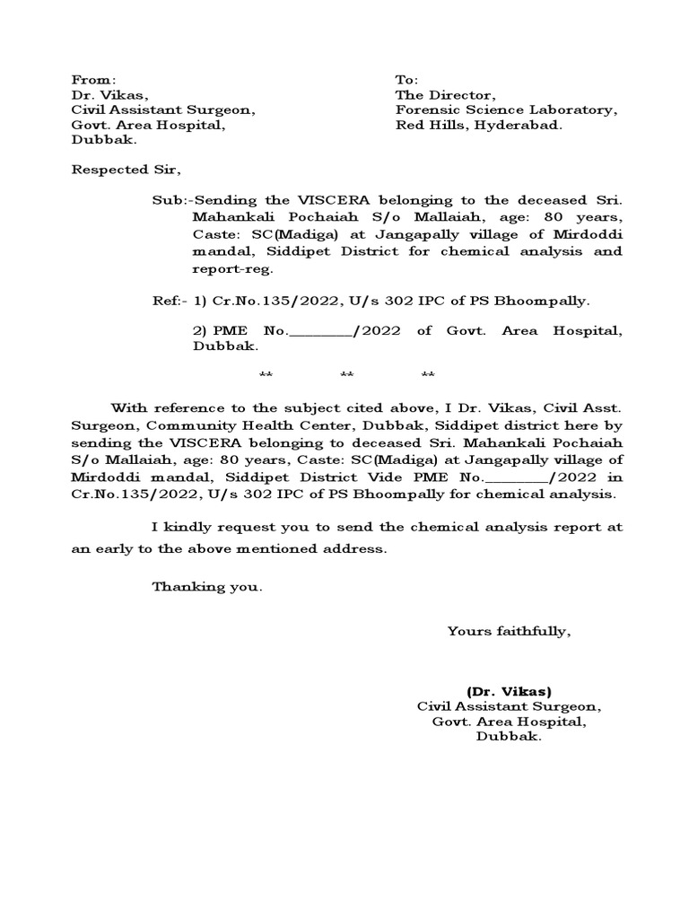 Forwarding Letters and Letter of Advice | PDF