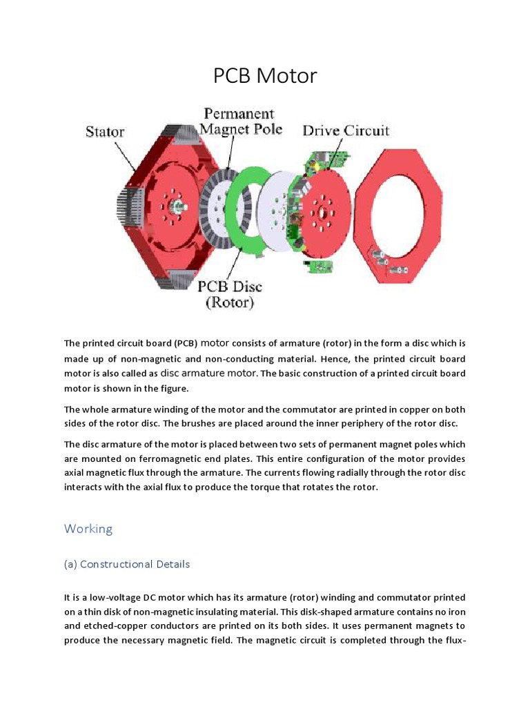 PCB Motor | PDF | Electric Motor | Electricity