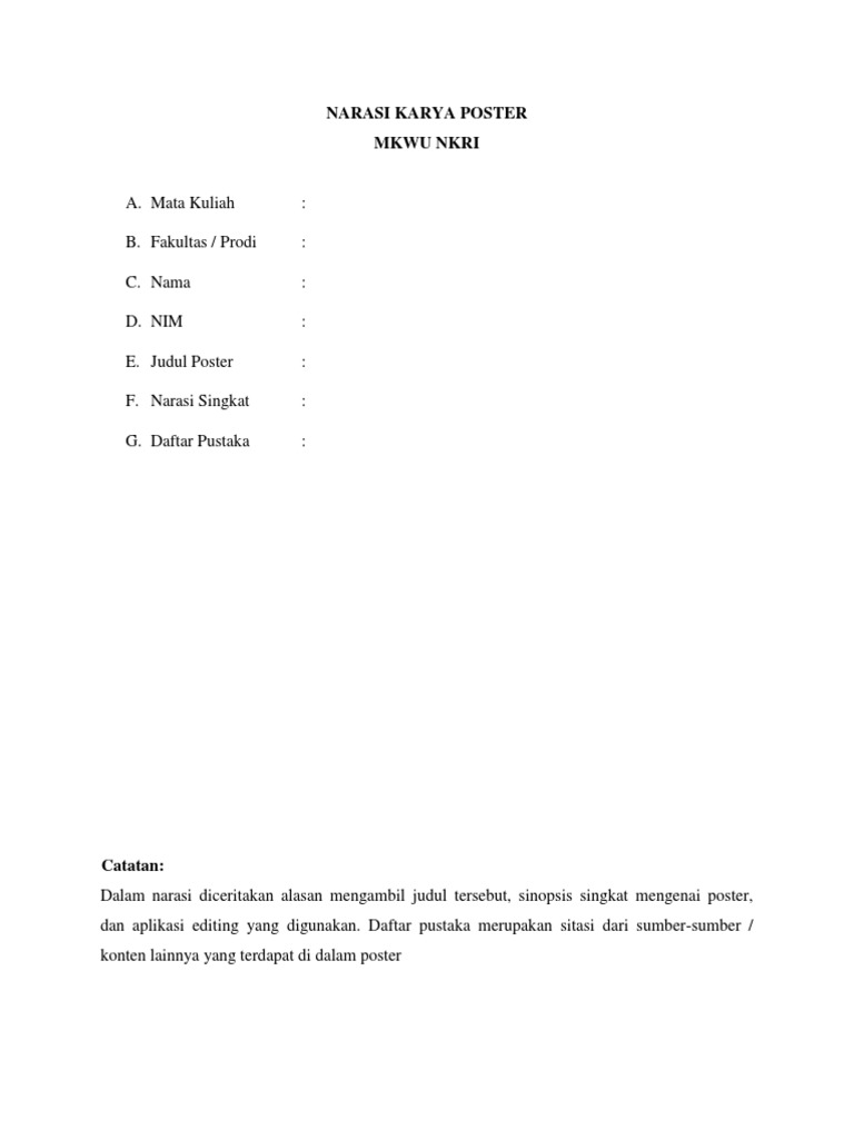 4.narasi Karya Poster - Mkwu Nkri PDF | PDF