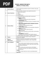 FORMAT PROFIL INDIKATOR MUTU Sesuai PMK No.30 Tahun 2022 | PDF