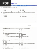 Answer ' CU-ATS Chemistry (CAMP) | PDF