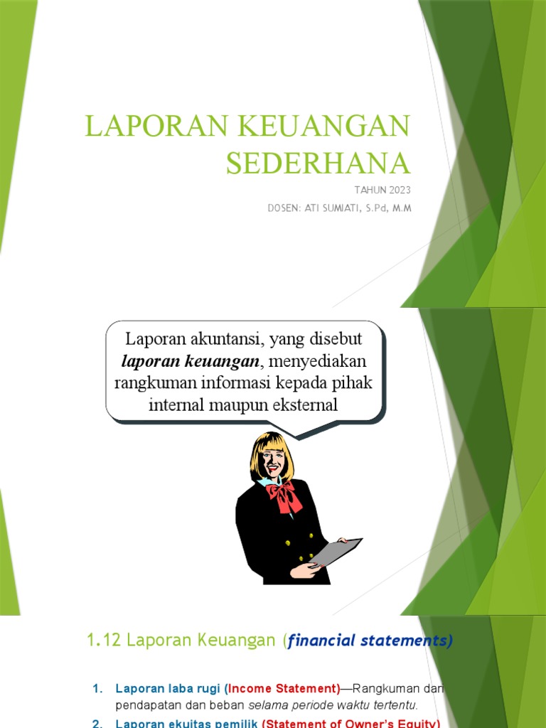 Laporan Keuangan Sederhana | PDF