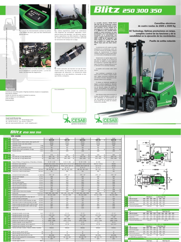 Catalogo Cesab Blitz 250 300 350ac | PDF | Factores humanos y ergonomía ...
