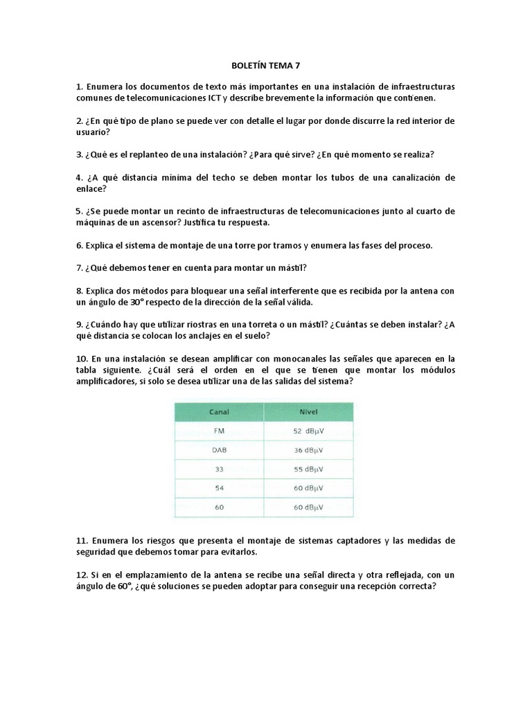 Boletín Tema 7 | PDF