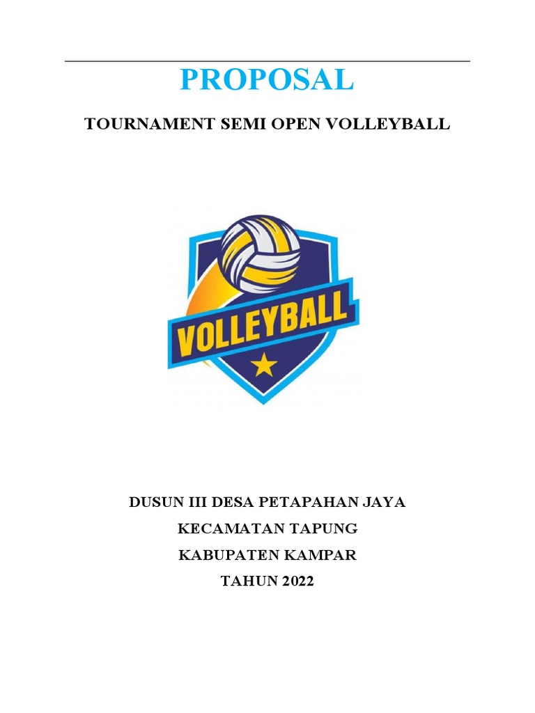 PROPOSAL BOLA VOLLY Docx | PDF