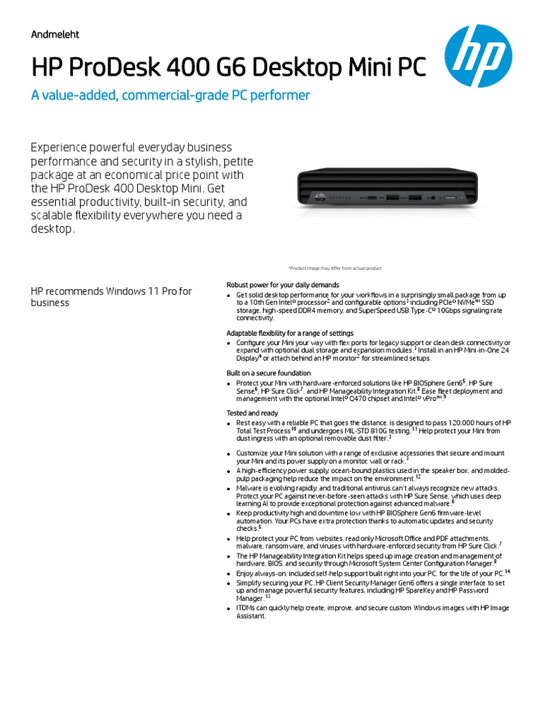DATASHEET | PDF | Microsoft Windows | Windows 10