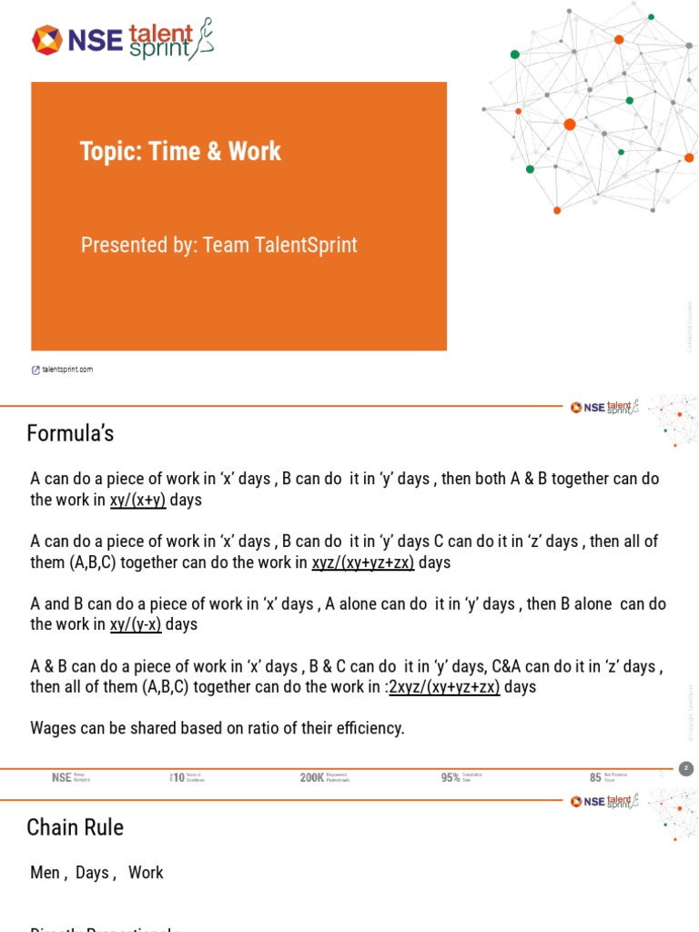 Session 13 Time & Work PDF | PDF