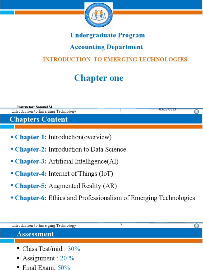 CH-1 Introduction To Emerging Technology | PDF | Human–Computer Interaction | User Interface