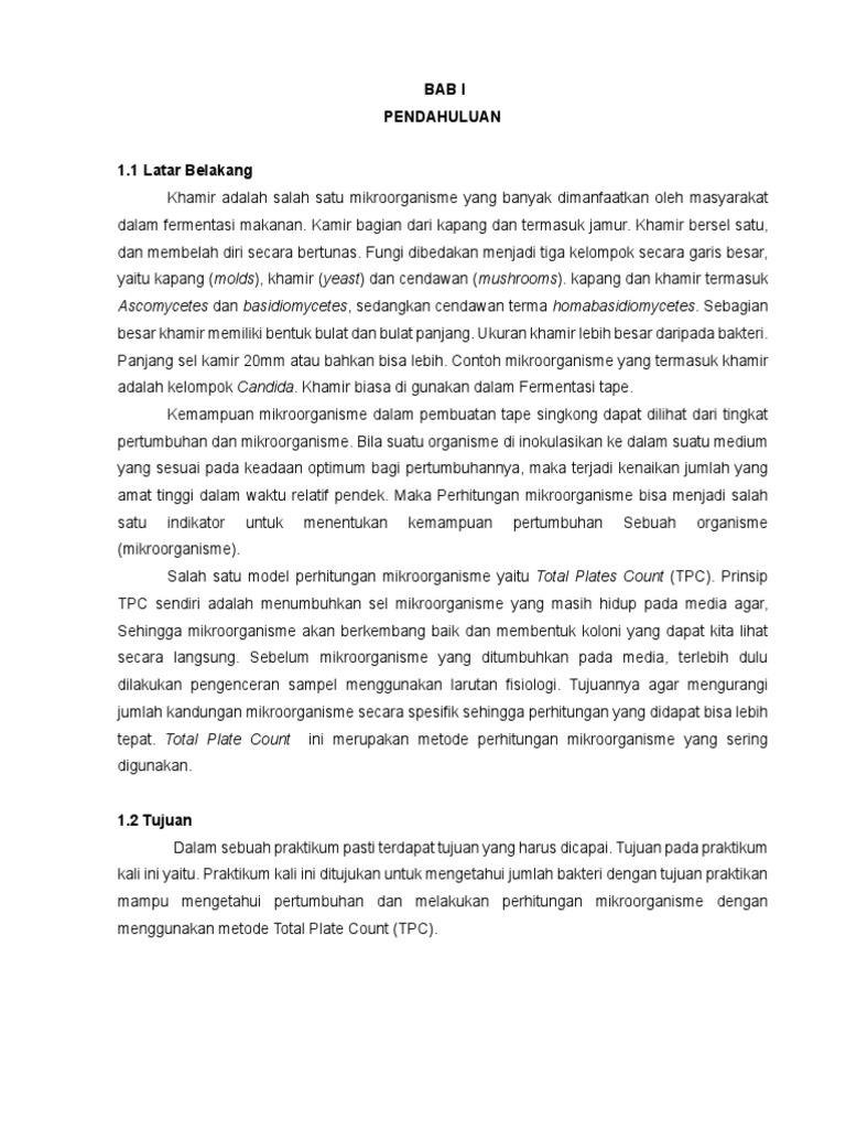 Metode Total Plate Count dalam Mikrobiologi | PDF | Pengembangan Diri ...