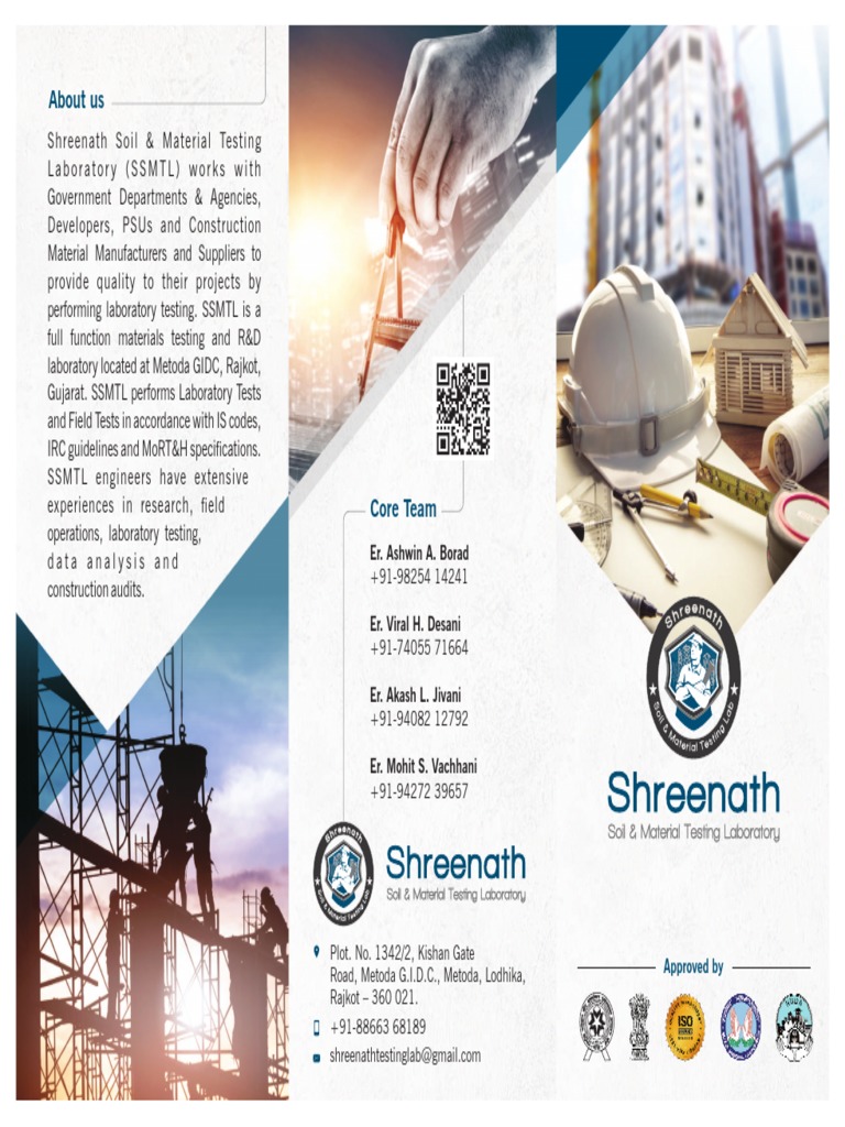 Shreenath Soil Testing Lab Rajkot | PDF | Road Surface | Concrete