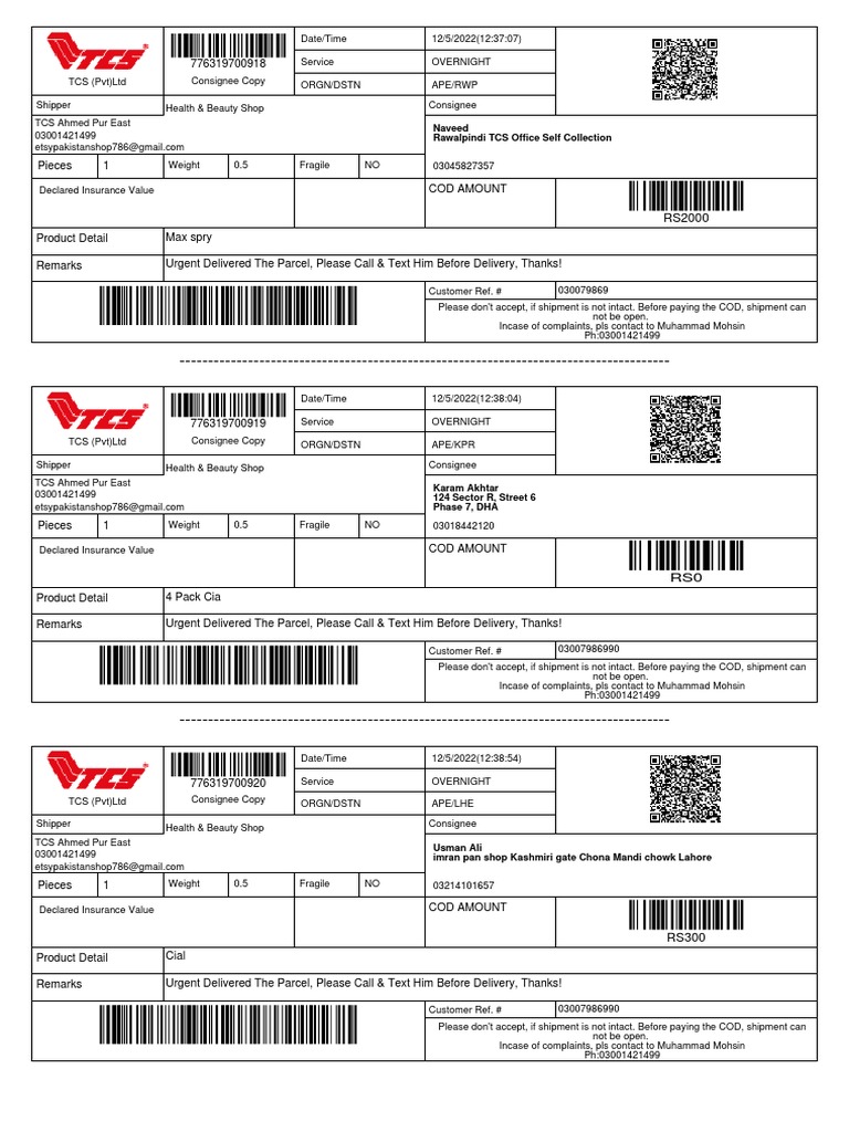 PDF Tcs | PDF | Freight Transport