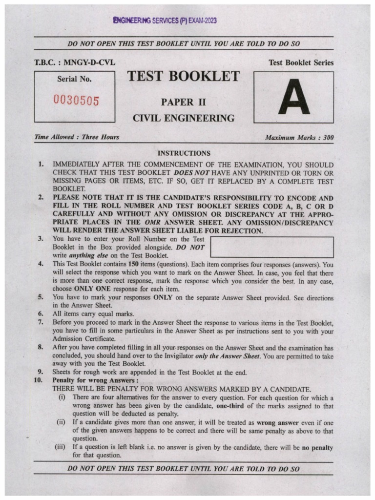 ESEP23-P-II CivilEngg 20022023 | PDF