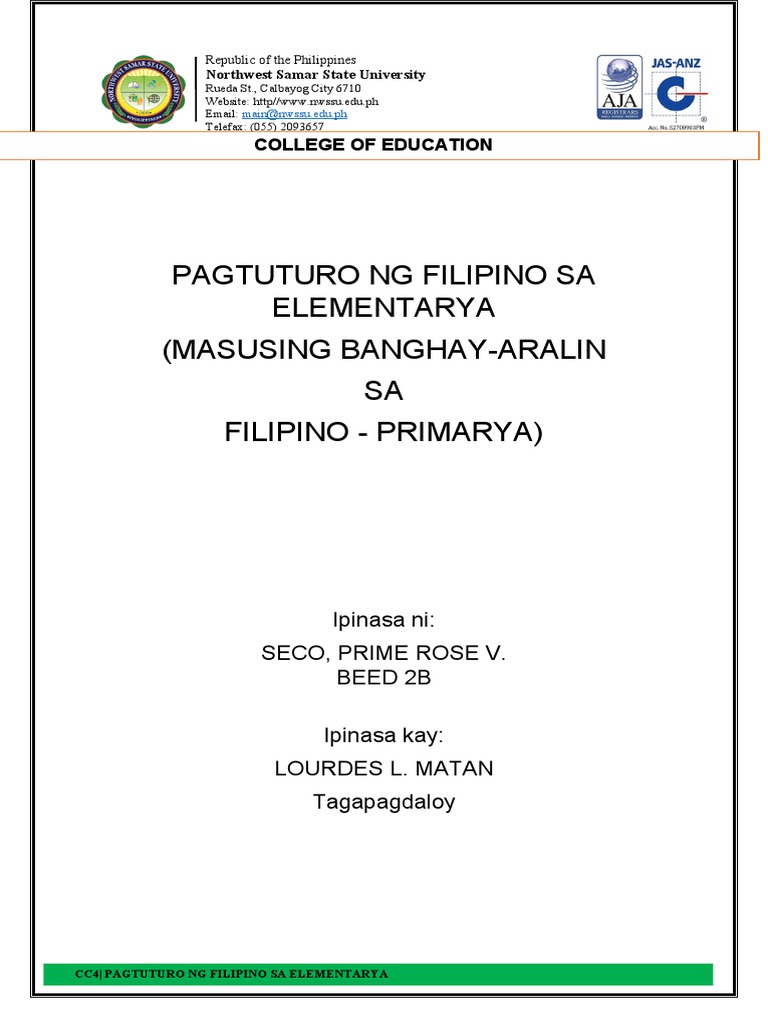 CC4 Lesson Plan Primary | PDF