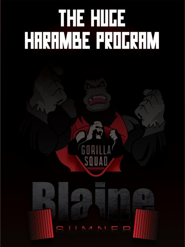 Huge Harambe Program | PDF | Strength Training | Physical Fitness