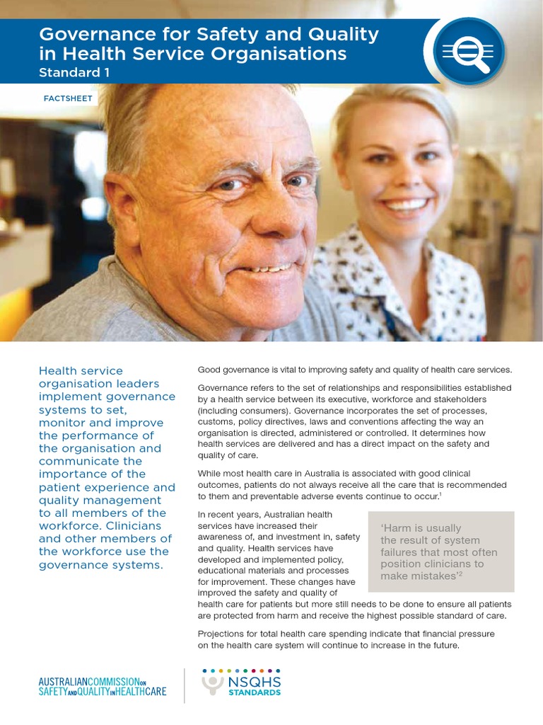 NSQHS Standard 1: Governance Overview | PDF | Health Care | Governance