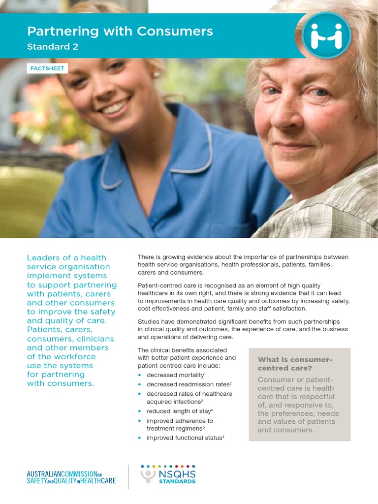 NSQHS Standards Fact Sheet Standard 2 | PDF | Patient | Health Care