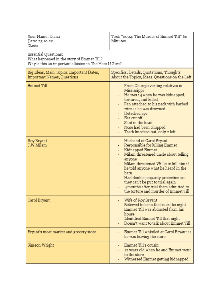 Cornell Notes | PDF