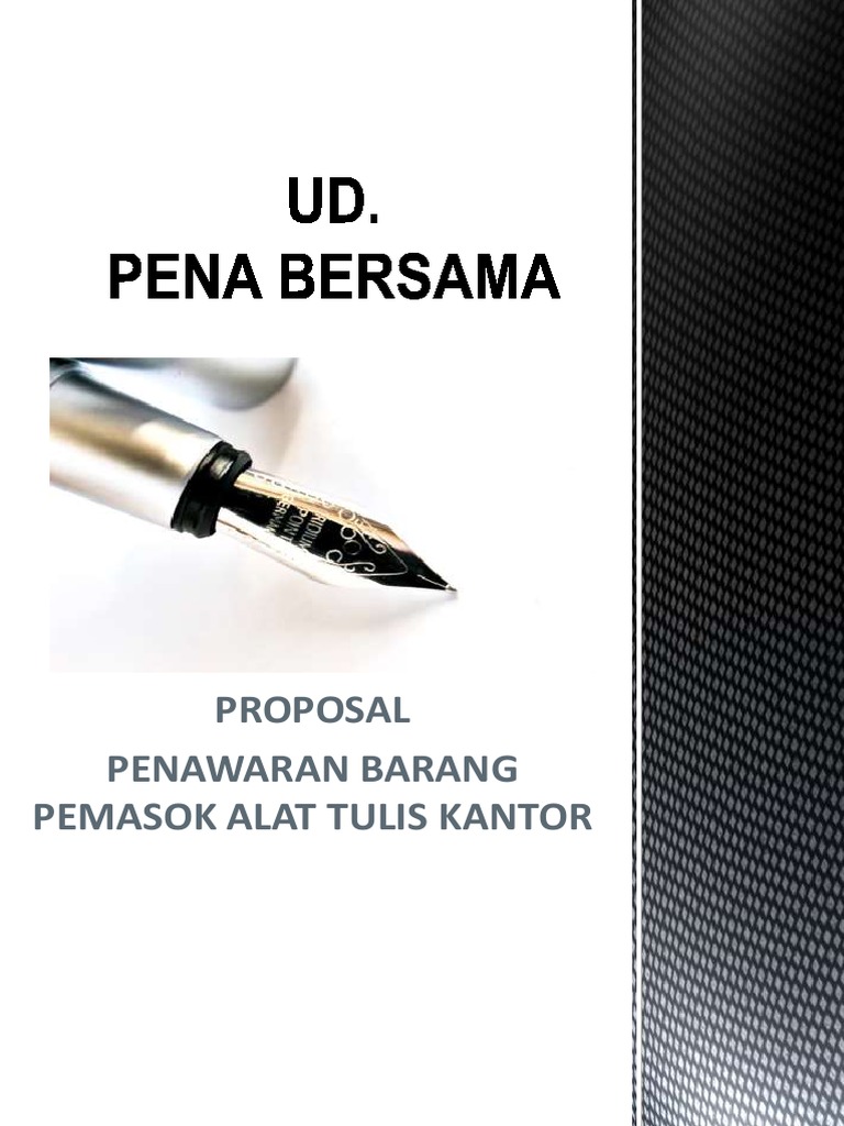 Proposal Pengajuan ATK Pena Bersama1 PDF | PDF