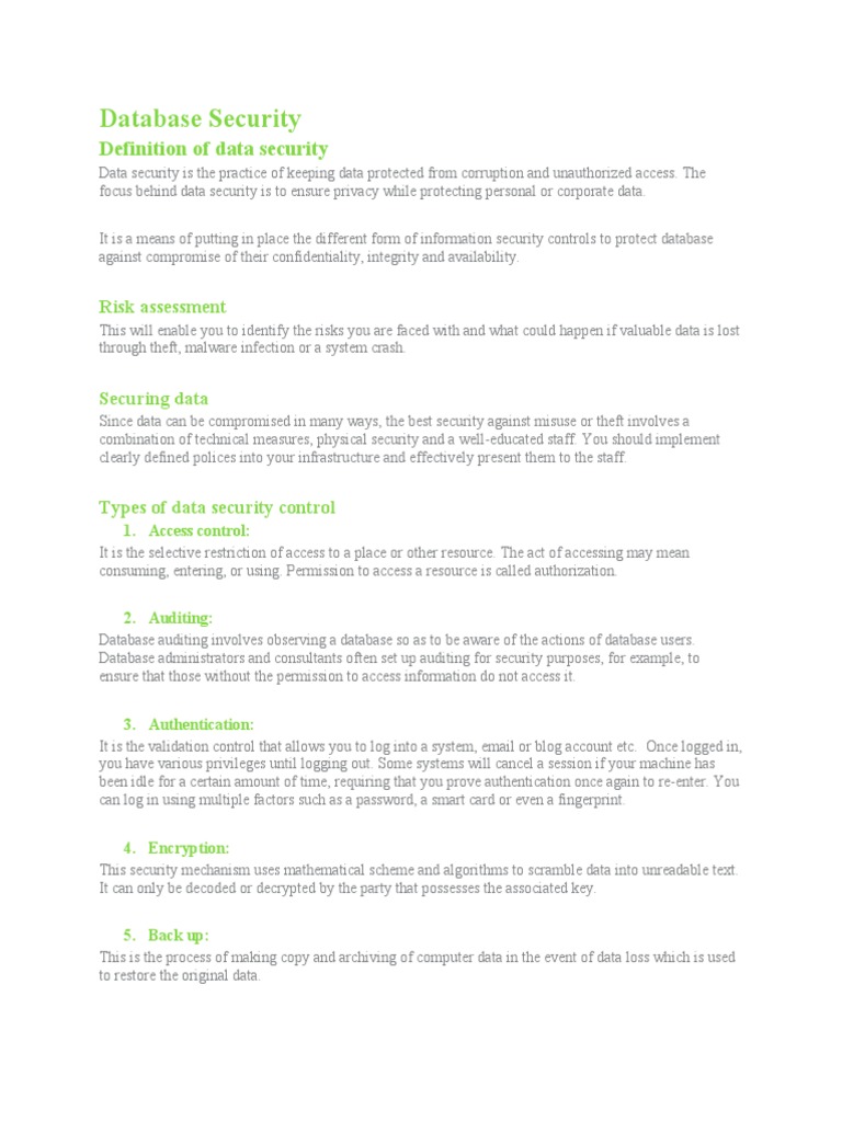 Database Security Download Free Pdf Information Security Databases