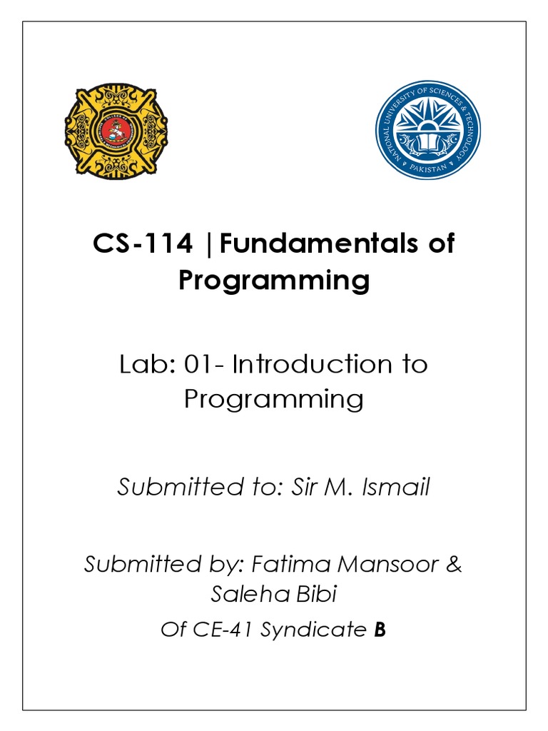CS-114 Report - 1 | PDF | Technology & Engineering