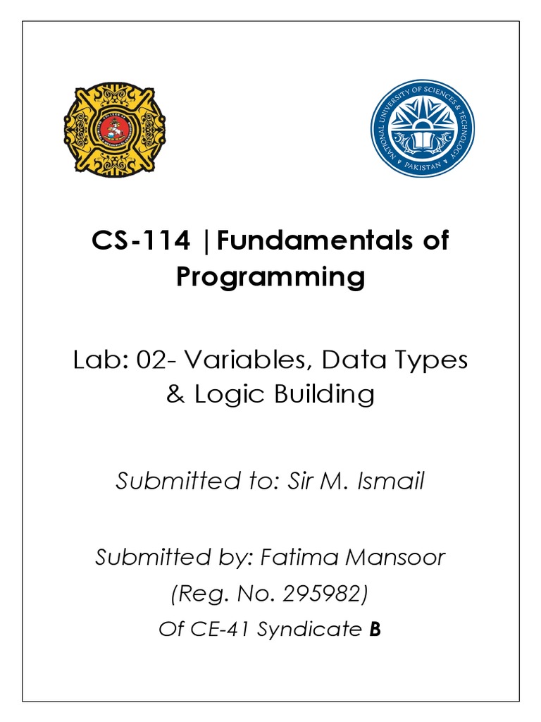 CS-114 Report - 2 | PDF | C++ | Computer Science