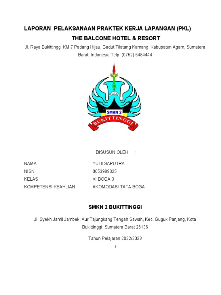 Laporan Pelaksanaan Praktek Kerja Lapangan Yudi | PDF Laporan Pelaksanaan Praktek Kerja Lapangan Yudi | PDF