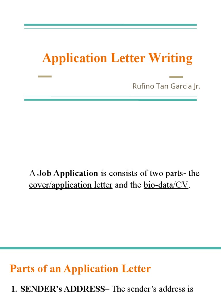 Application Letter | PDF | Human Communication | Communication
