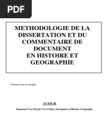 Elements de Méthodologie de La Dissertation D'histoire Géographie | PDF ...