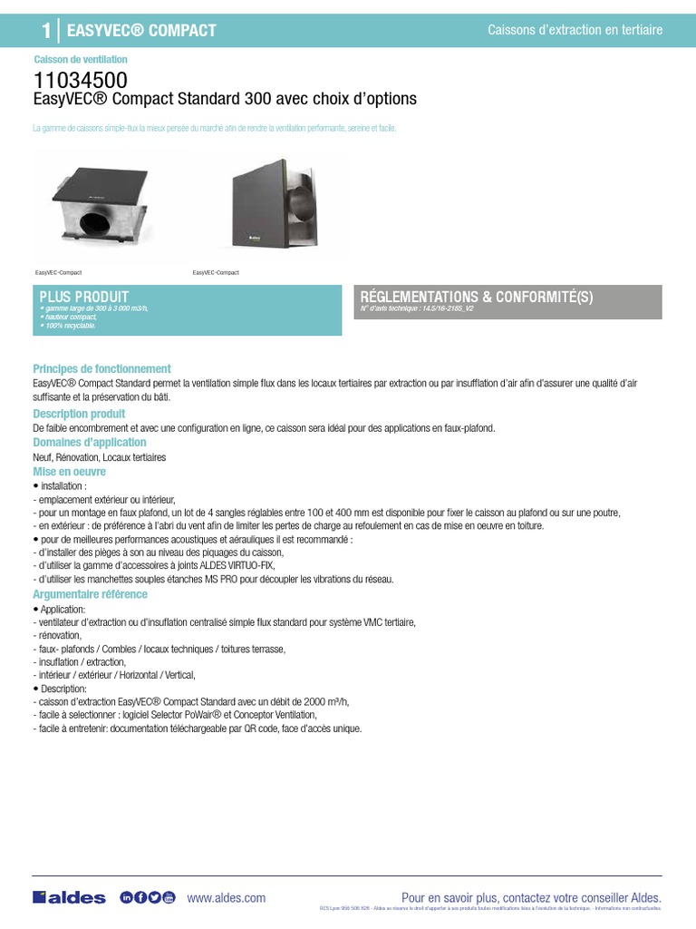 FR-France-Aldes-EasyVEC Compact Standard 300 Avec Choix D-Options ...